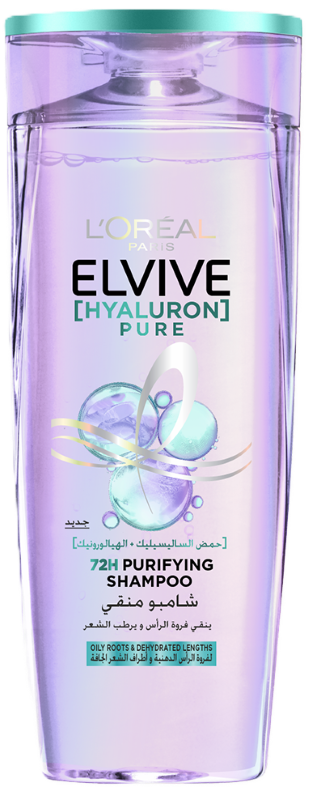 Elvive Hyaluron Pure Hair Care Purifying Shampoo for Oily Hair 200ML | L'Oréal Paris