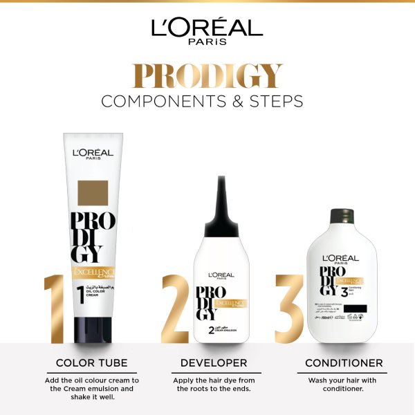 Prodigy Ammonia Free 01 Deep Black | Hair Color | L'Oréal Paris