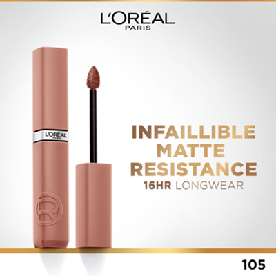 Infaillible Lip Makeup Infallible Matte Resistance 105 Breakfast in Bed ...