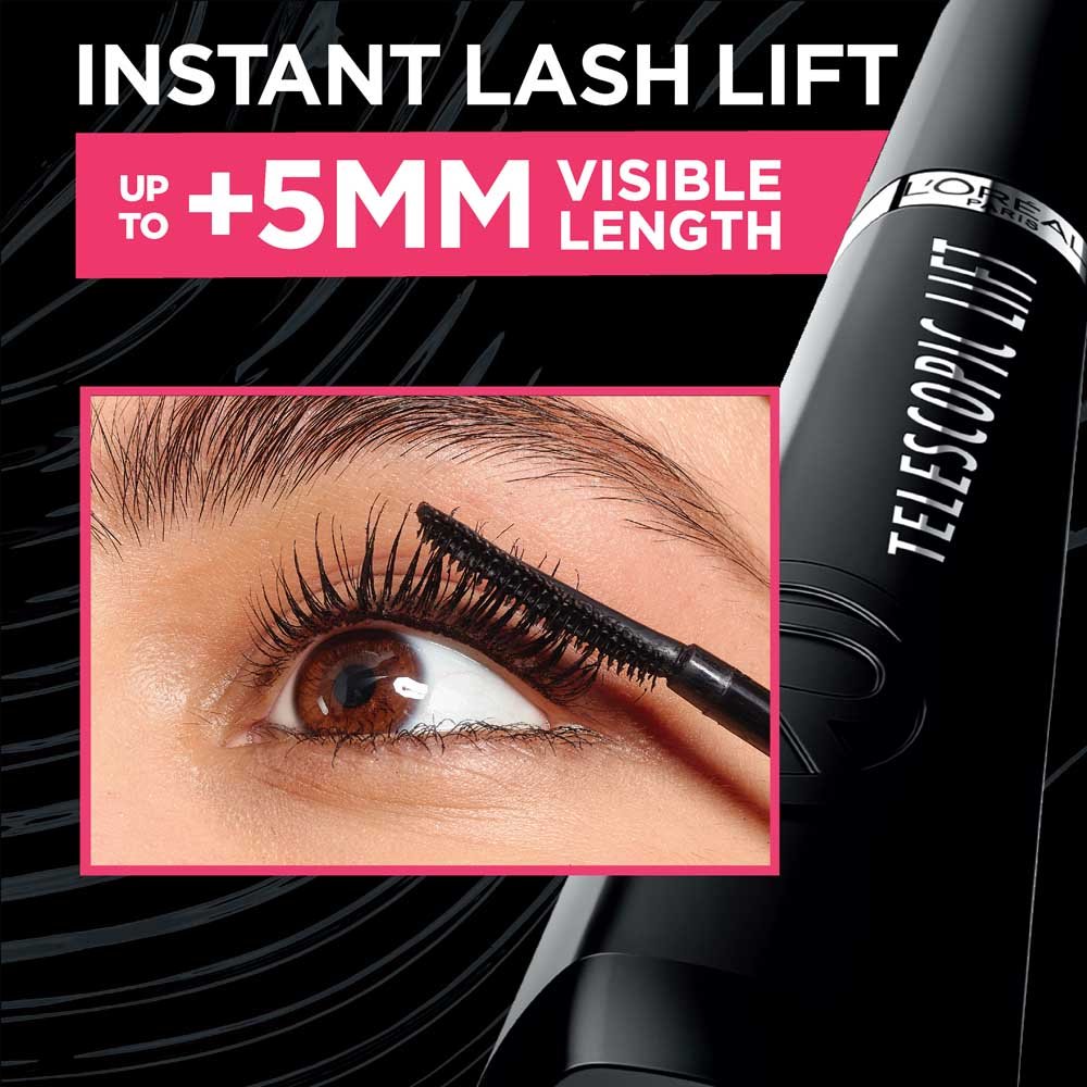Telescopic Instant Lift Washable Mascara, Black - L'Oréal Paris ME